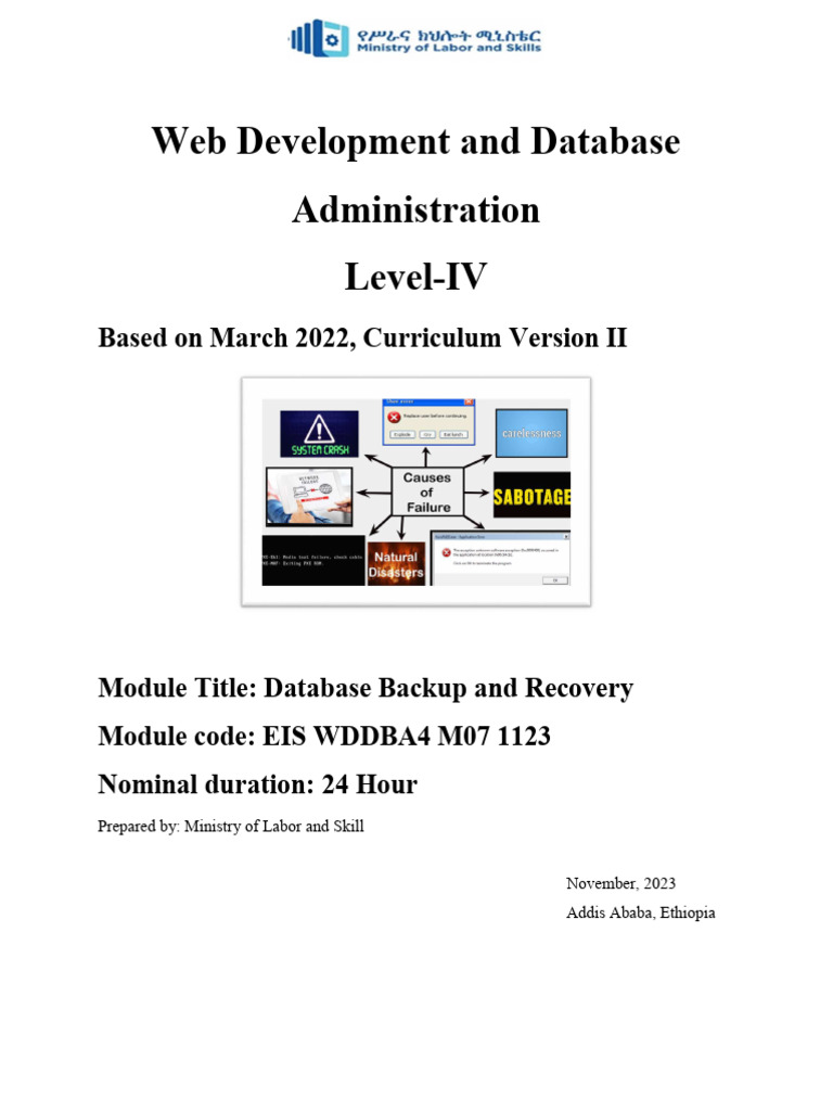 TM07 Database Backup and Recovery | PDF | Backup | Databases