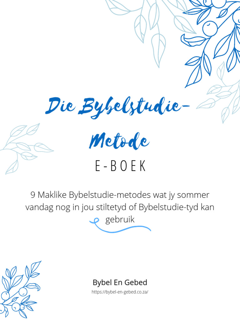 Bybelstudie Metodes | PDF
