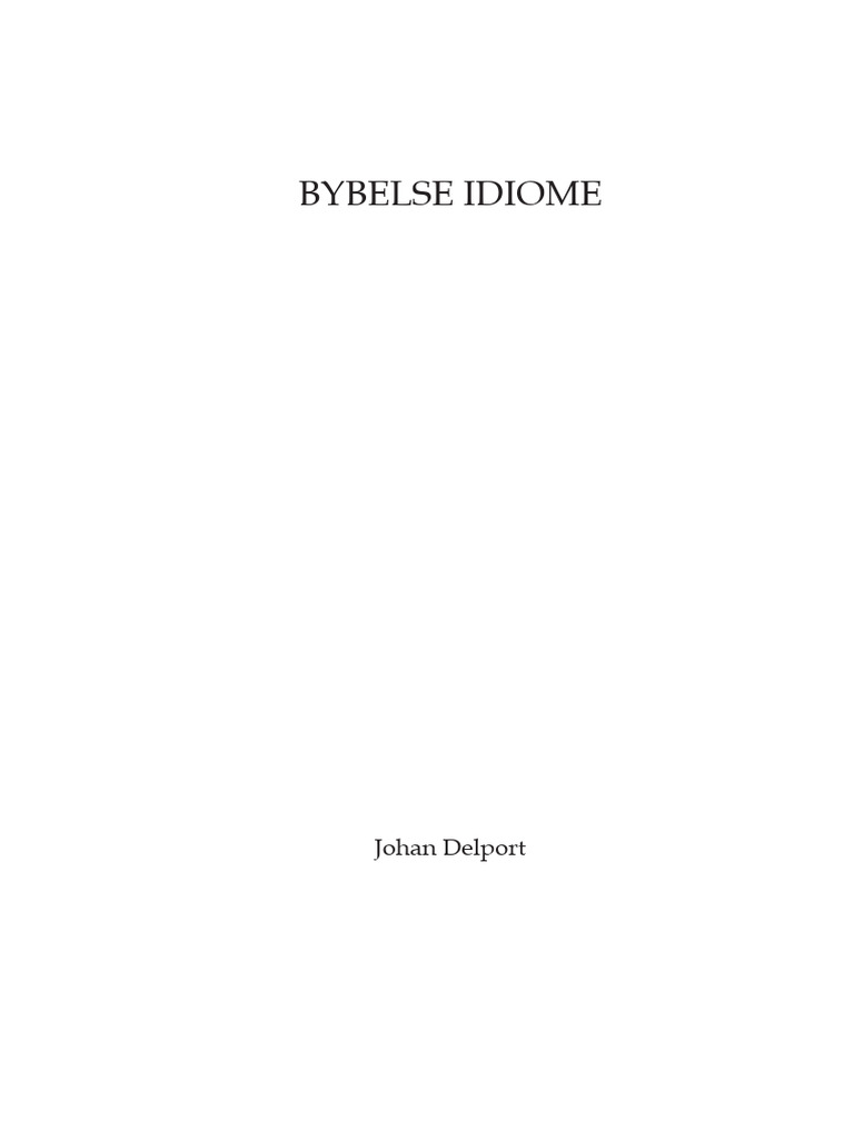 Bybelse Idiome | PDF