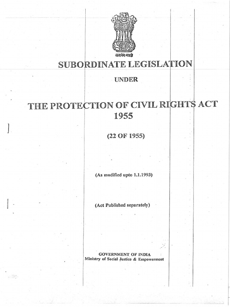 PCR Rules, 1977 | PDF