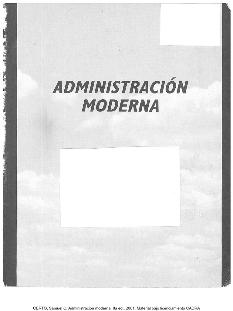 Completo_CERTO, Samuel C. Administración Moderna | PDF