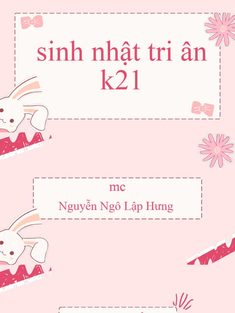 SINH NHẬT CLB + TRI ÂN K21 | PDF