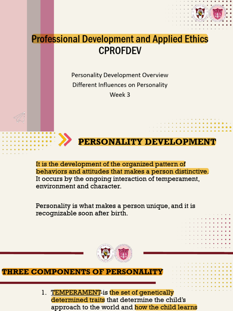 WEEK+3 +Personality+Development | PDF | Personality Psychology | Id