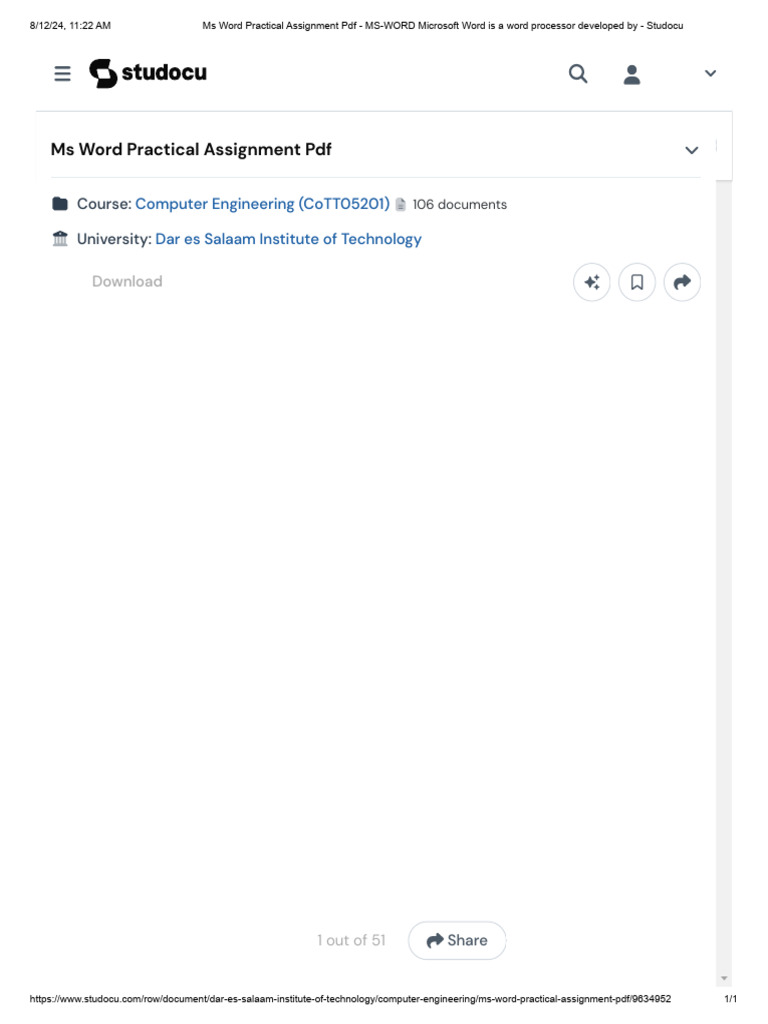 MS Word Practical Assignment Guide | PDF | Computers