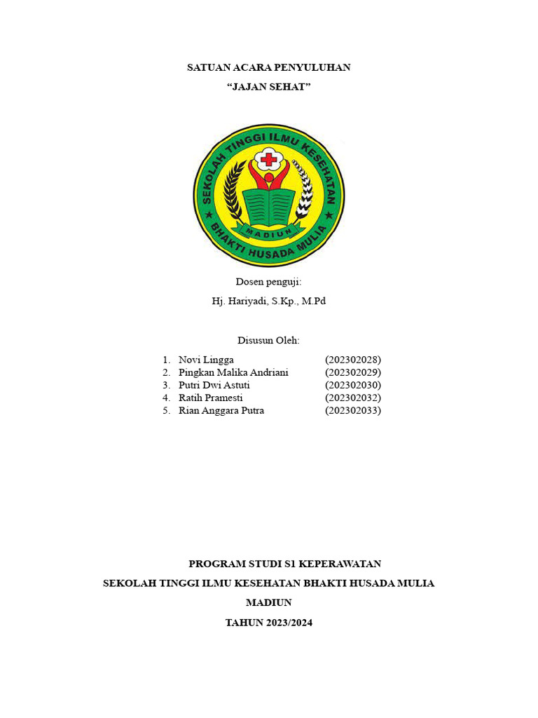 Makalah Jajan Sehat Kelompok 3-2 | PDF | Kesehatan Holistik