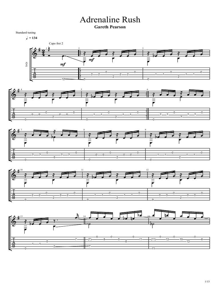 Adrenaline Rush | PDF | String Instruments | European Musical Instruments