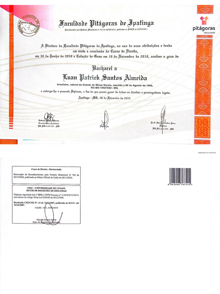 Diploma Direito | PDF