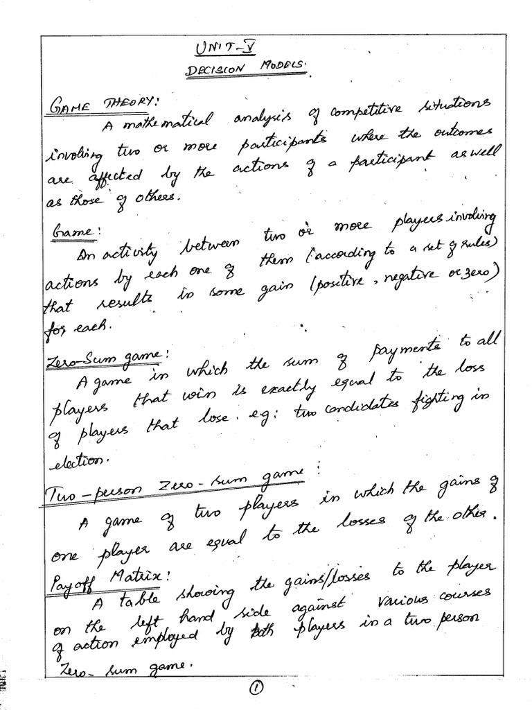 Or Unit-V Notes | PDF