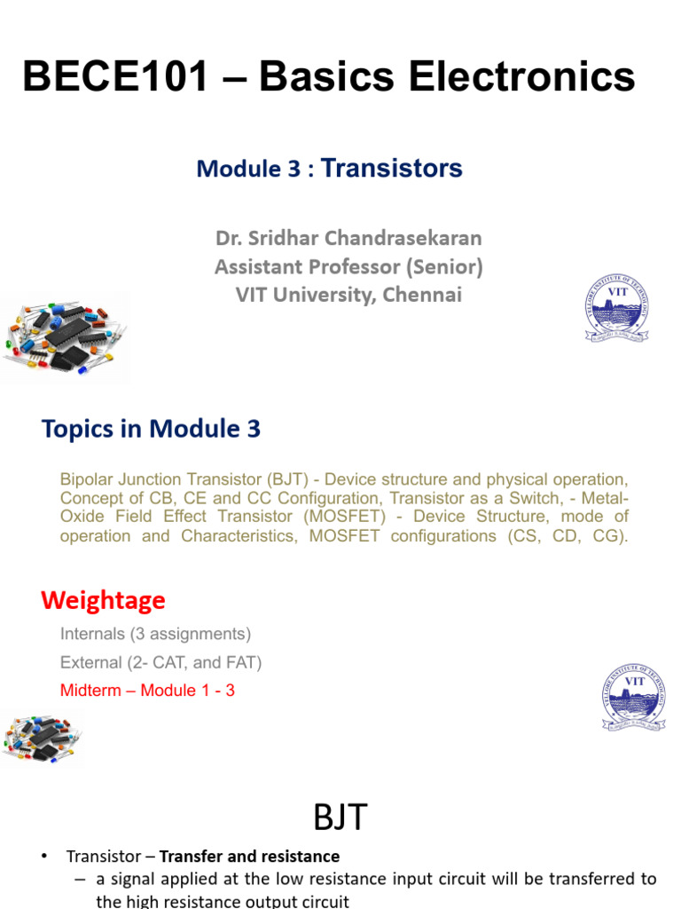 Module 3 | PDF | Bipolar Junction Transistor | Mosfet