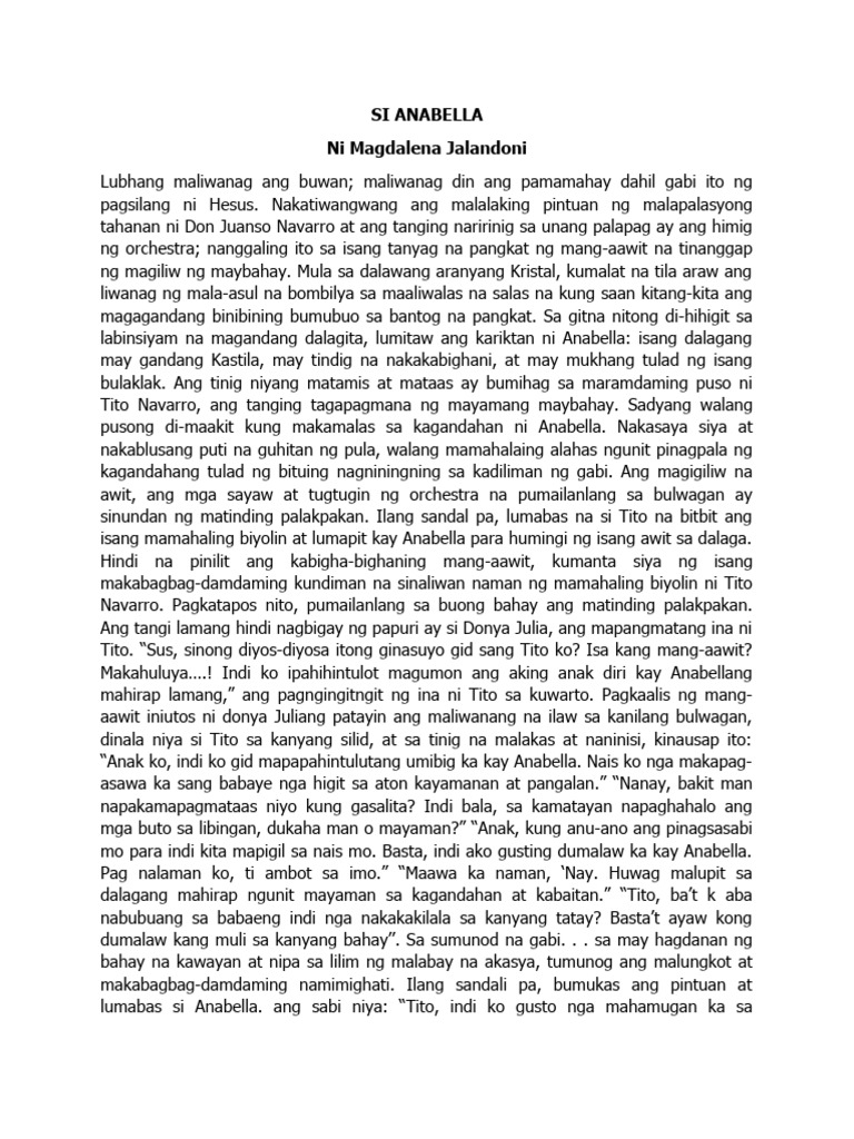 Anabella 1 | PDF