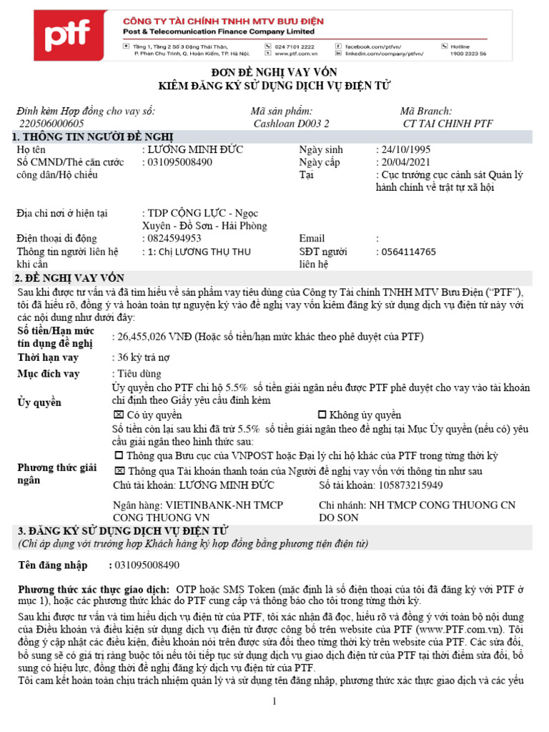 Luong Minh Duc - LK | PDF
