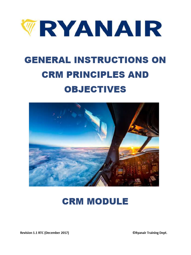 General Instructions On CRM Principles RTC | PDF | Aviation