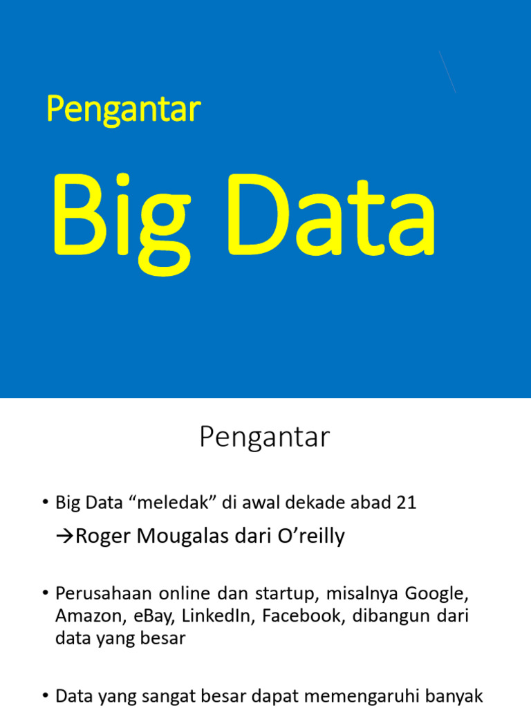 Pengantar Big Data | PDF | Komputer