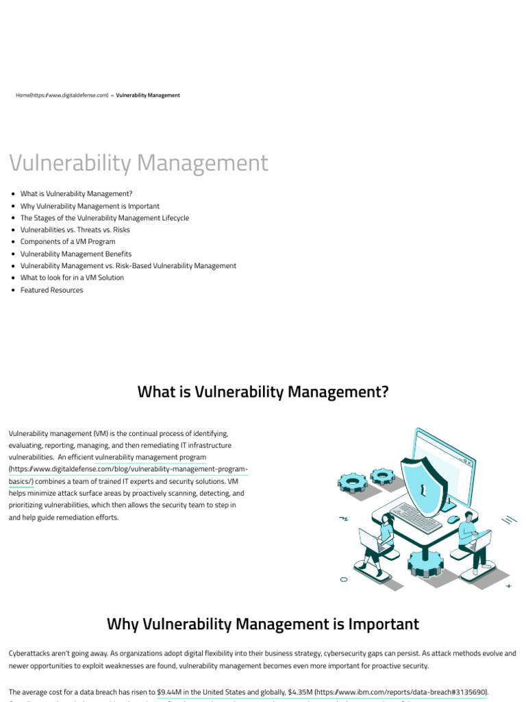 What is Vulnerability Management_ | PDF | Vulnerability (Computing) | Security