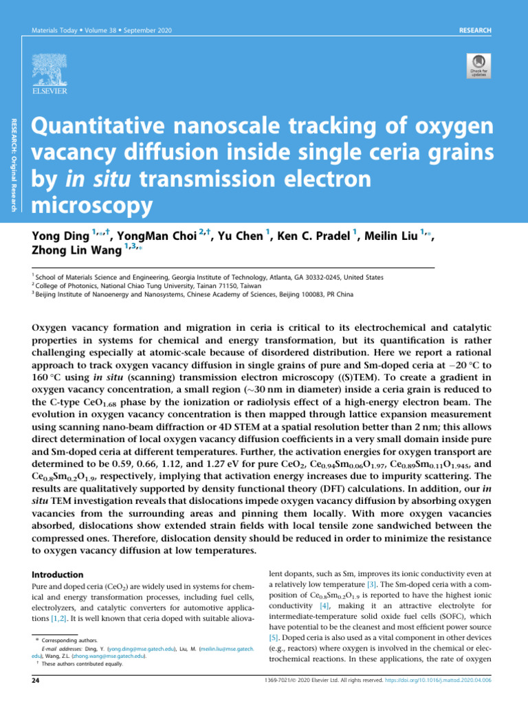 TEM Study | PDF | Transmission Electron Microscopy | Solid Oxide Fuel Cell