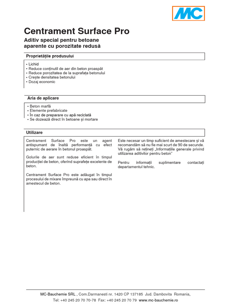 Centrament Surface Pro | PDF