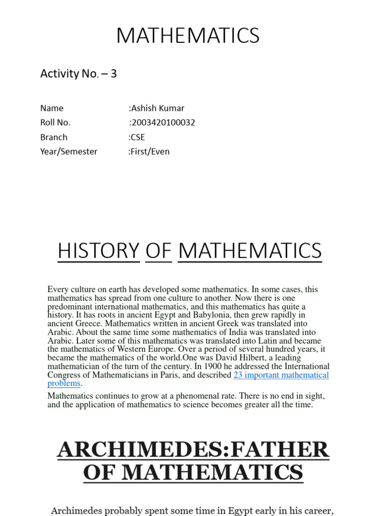 MATHEMATICS | PDF | Mathematics | Geometry