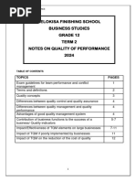 Business Studies Grade 12 Term 2 Notes 2023 | PDF