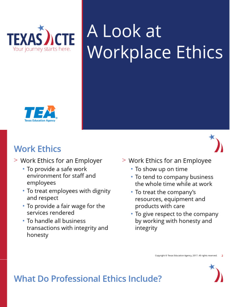 A Look at Workplace Ethics | PDF | Employment | Copyright