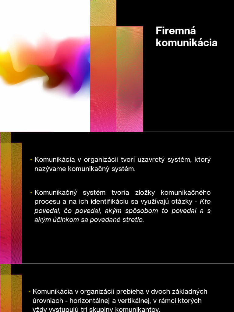 Firemná Komunikácia | PDF