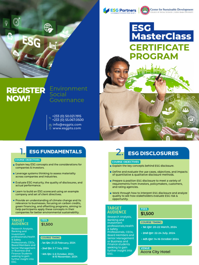 Esg Courses Facultu | PDF | Economies | Business