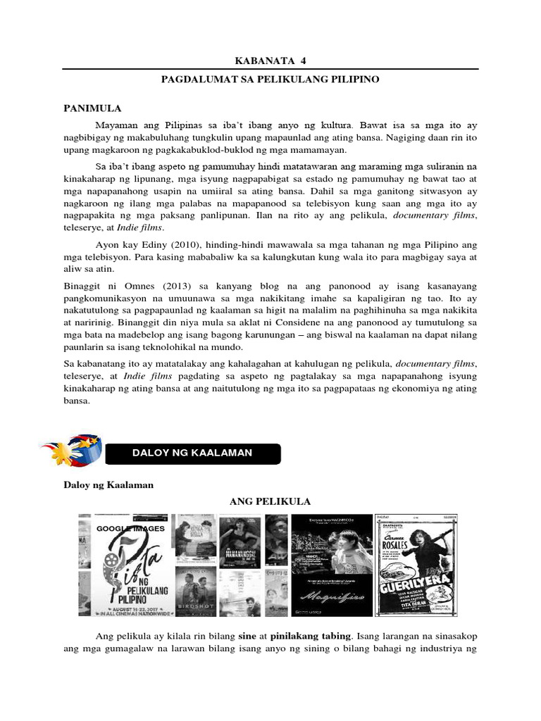 Fil 3-Aralin 4-Modyul 1 | PDF