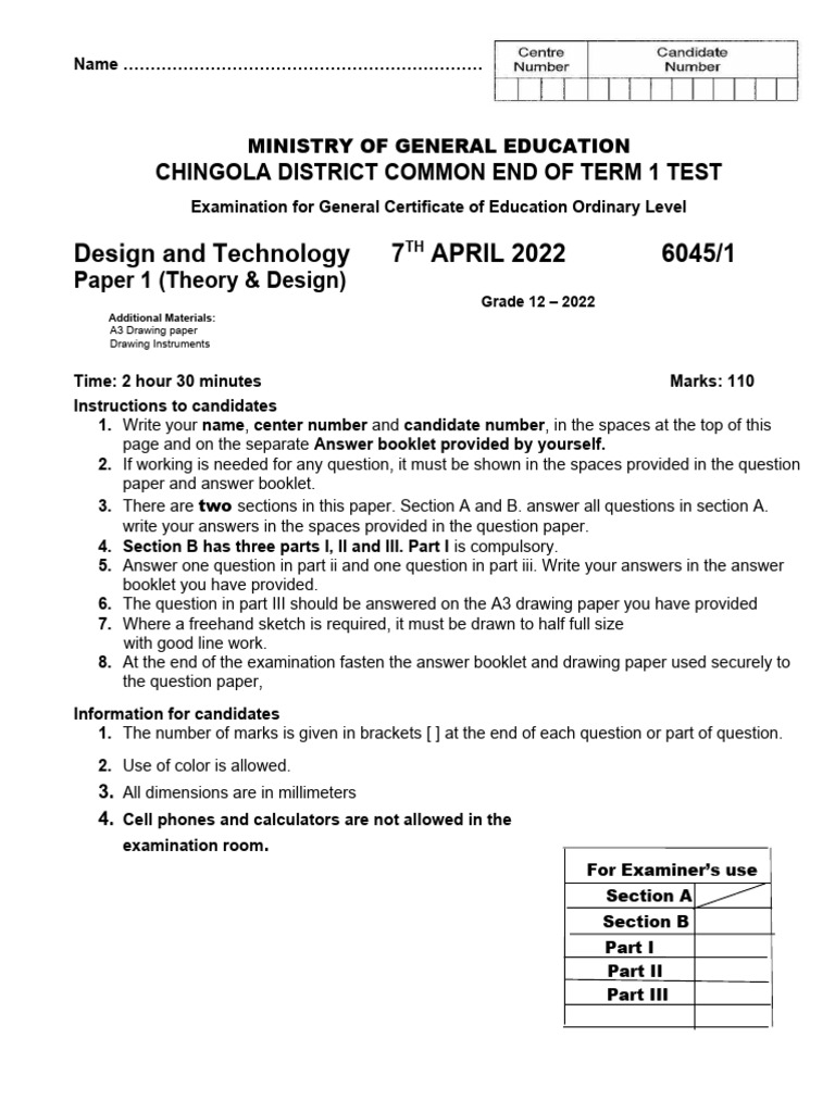 D T 12 Common Final 1 Pdf