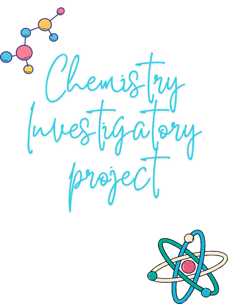 Green and Yellow Doodle Science Project Cover A4 Document | PDF