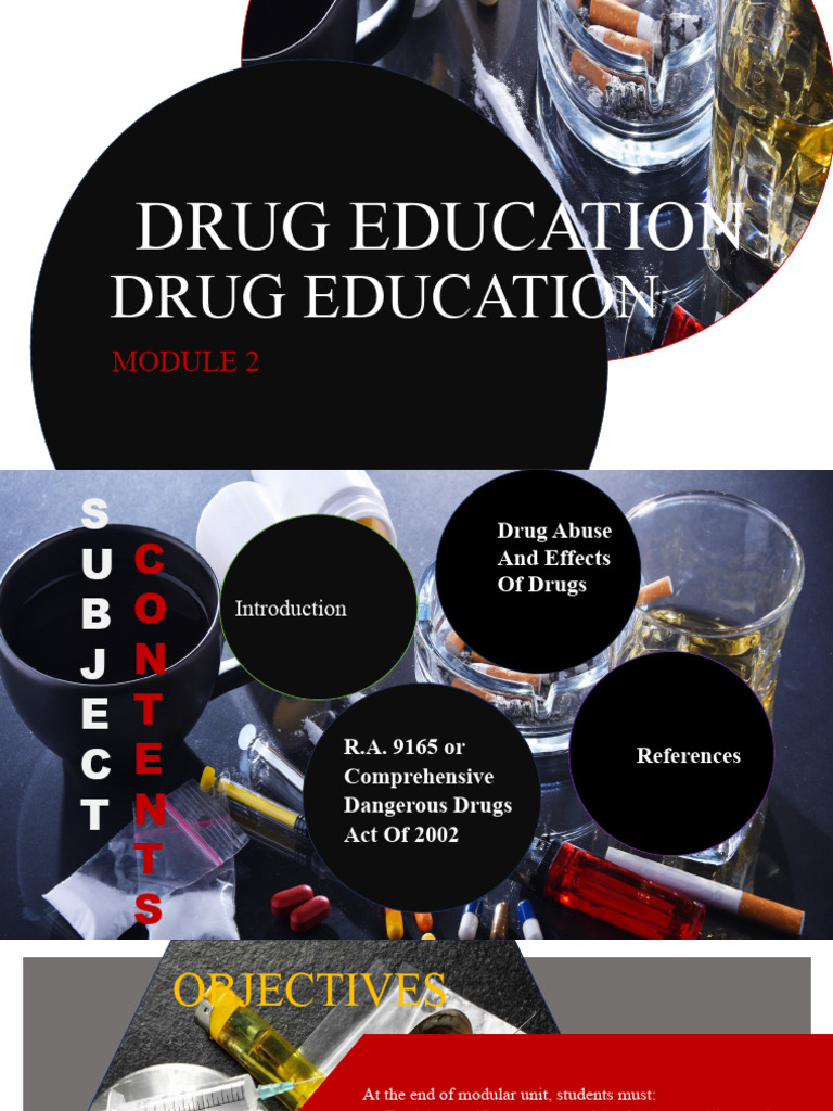 Drug Education and Prevention Overview | PDF | Psychoactive Drugs ...