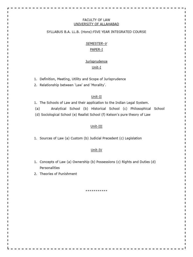 BALLB 5th Sem Updated Syllabus (2024-25) | PDF | Evidence (Law) | Crimes