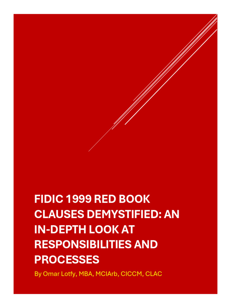 FIDIC 1999 Red Book Clauses Demystified | PDF | Employment | Expense