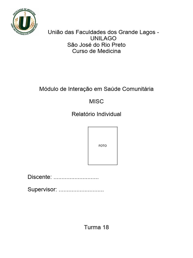 Modelo de Relatório Do Misc | PDF