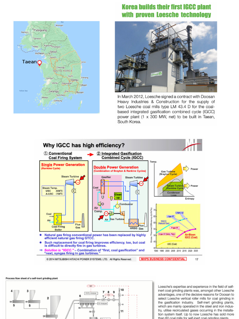 Taean South Korea IGCC | PDF | Gasification | Coal