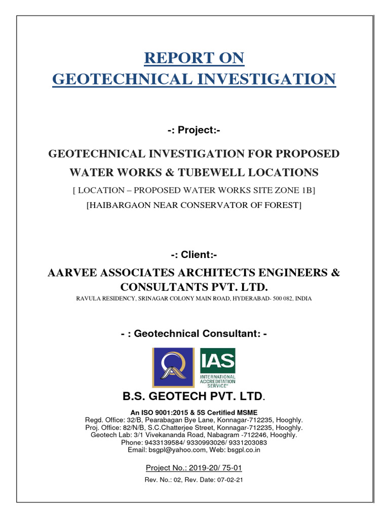 Revised - Geo Technical Investigation Report - Zone-1B - Haibargaon ...