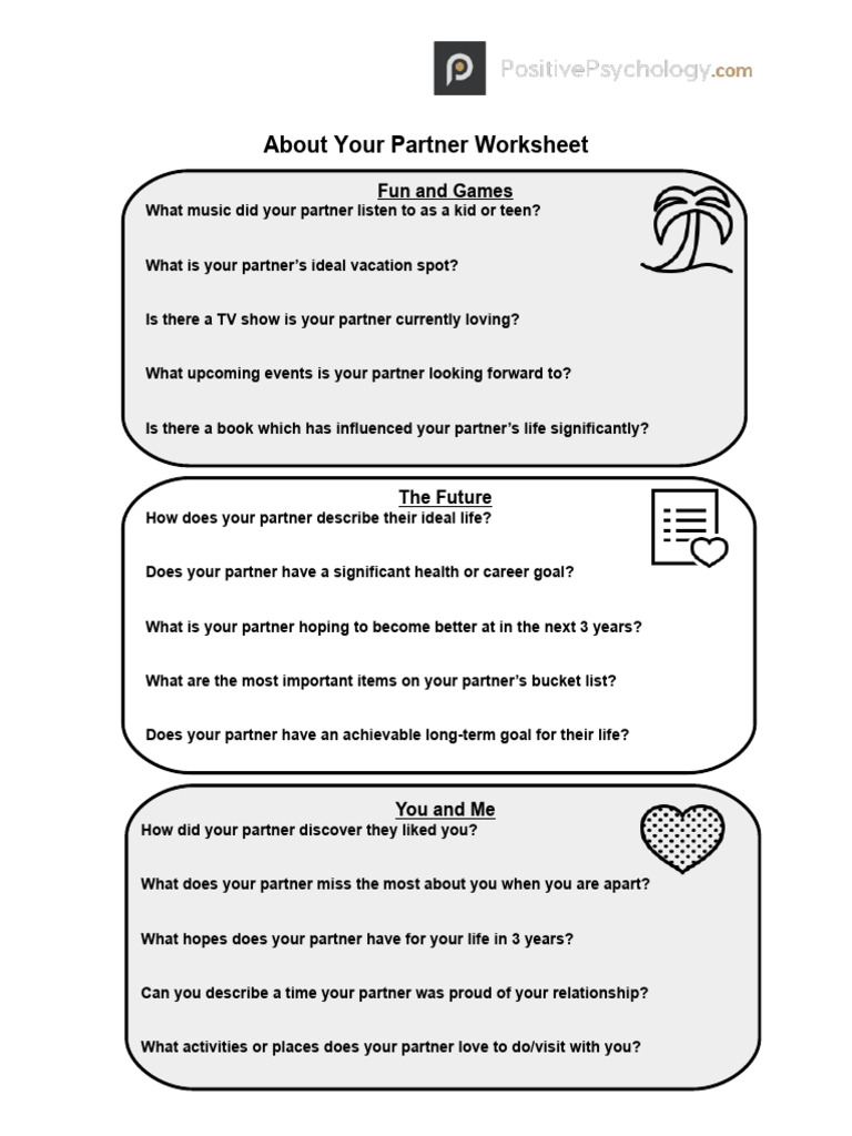 About Your Partner Worksheet | PDF