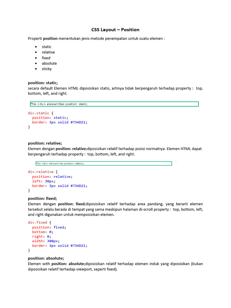 CSS Layout | PDF