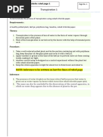 Permanent Slide Preparation Guide | PDF | Histology | Fixation (Histology)