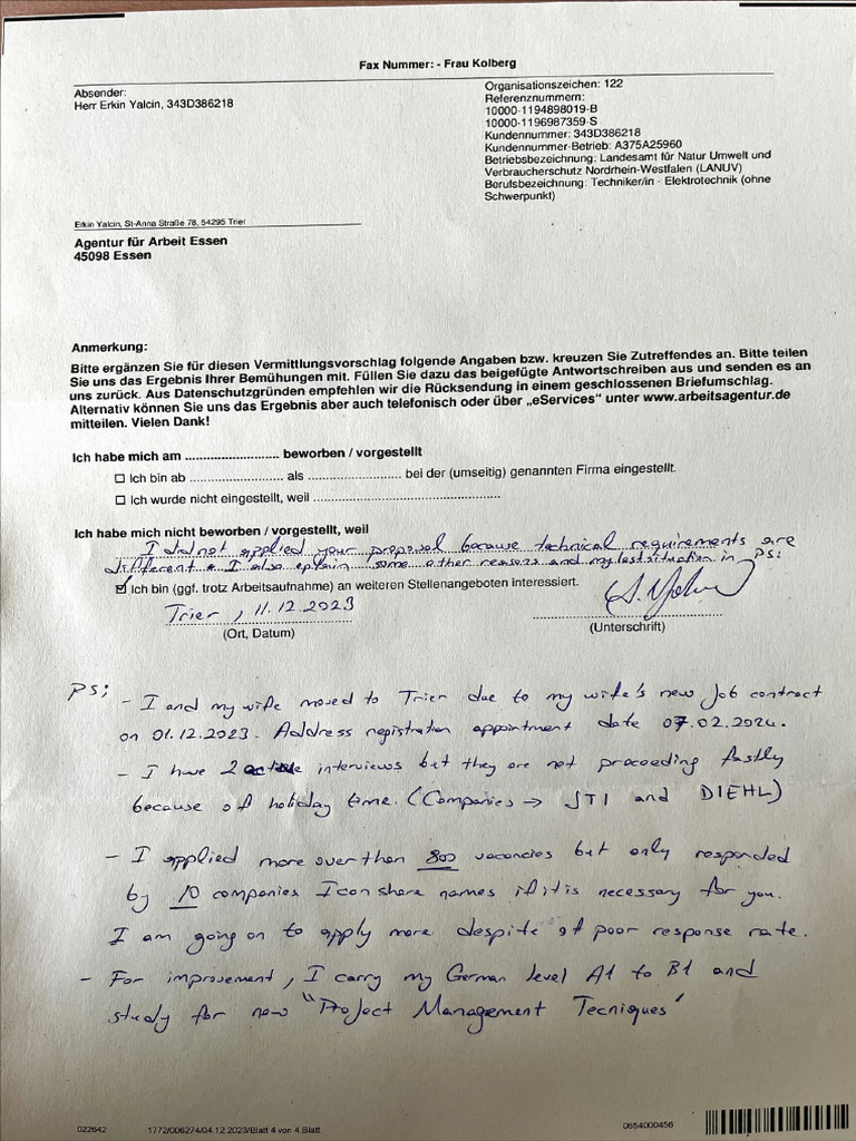 AfA Response Letter | PDF