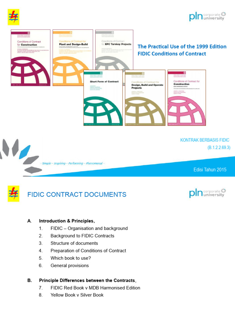 The Practical Use Of The 1999 Edition Fidic Conditions Of Contract