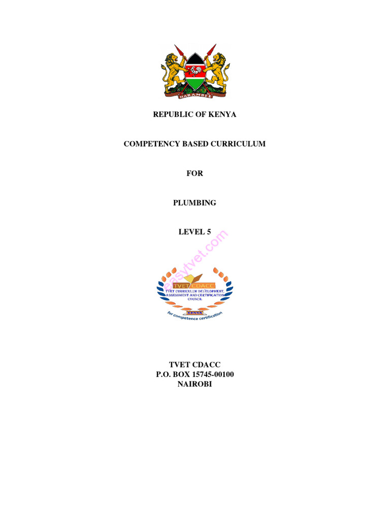 Plumbing Level 5 Curriculum Overview | PDF | Entrepreneurship | Waste ...