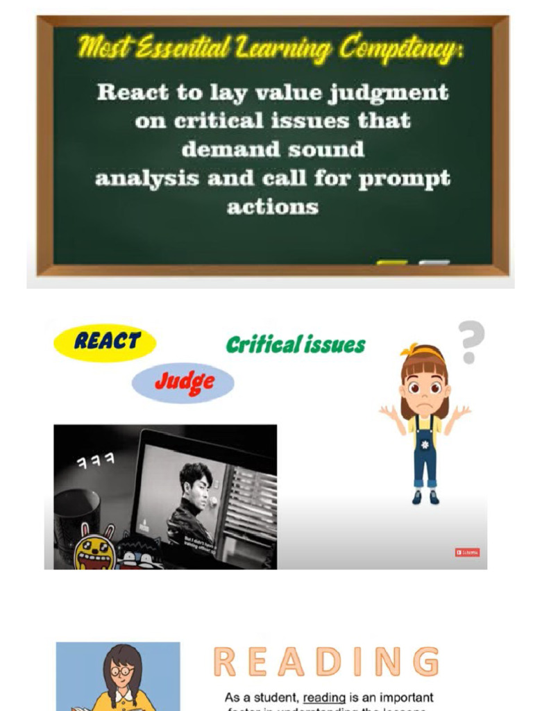 React To Lay Value Judgement | PDF