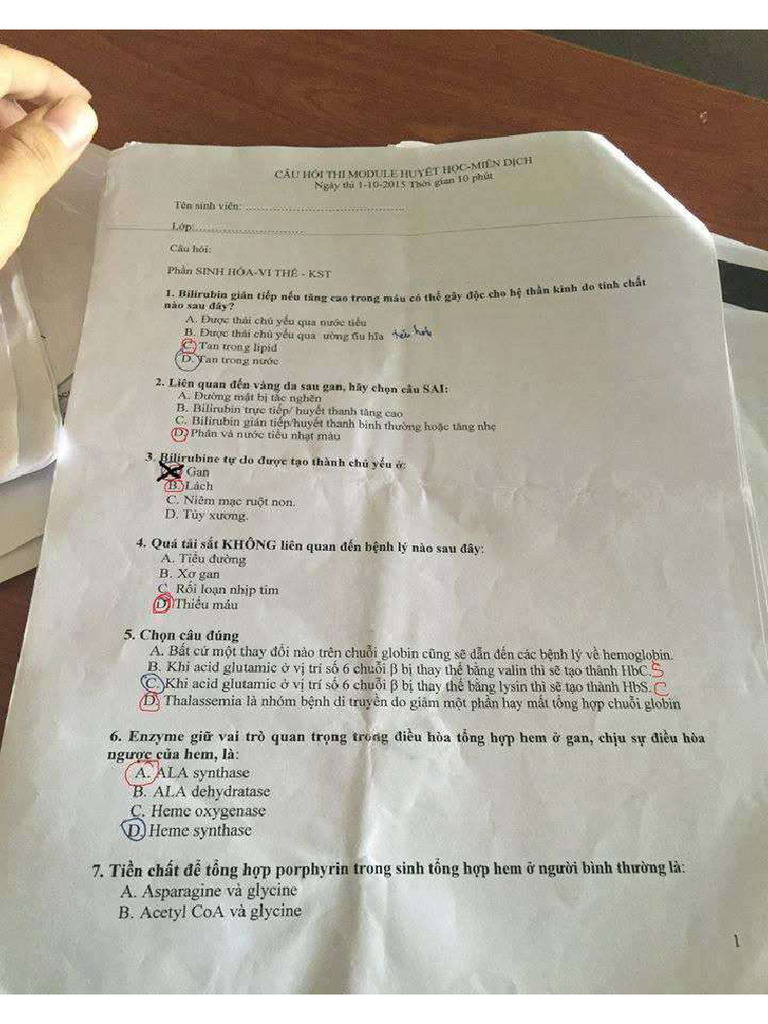 Huyết Học Miễn Dịch Năm 3 | PDF