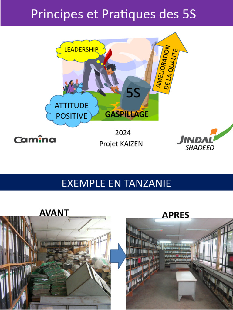 Principes et Exemples des 5S | PDF