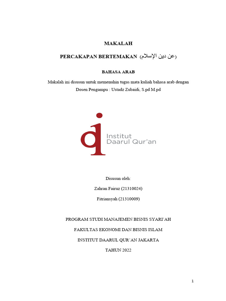 Tugas Makalah Zahran Dan Rian | PDF