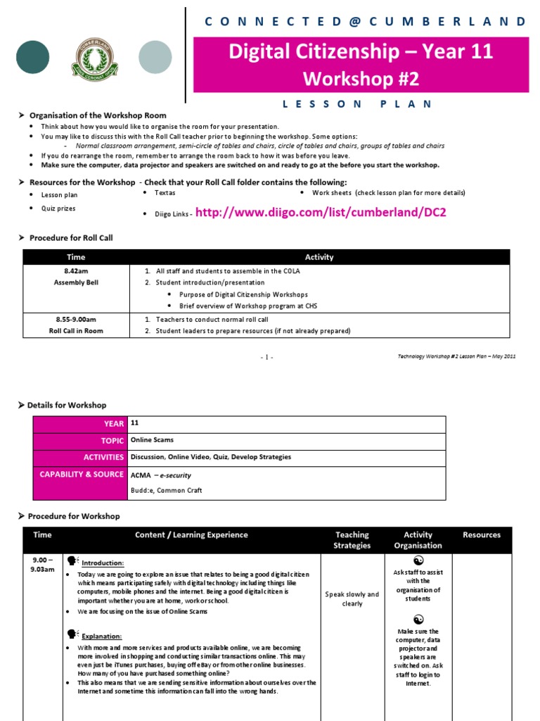 Year 11 - Lesson Plan #2 | PDF