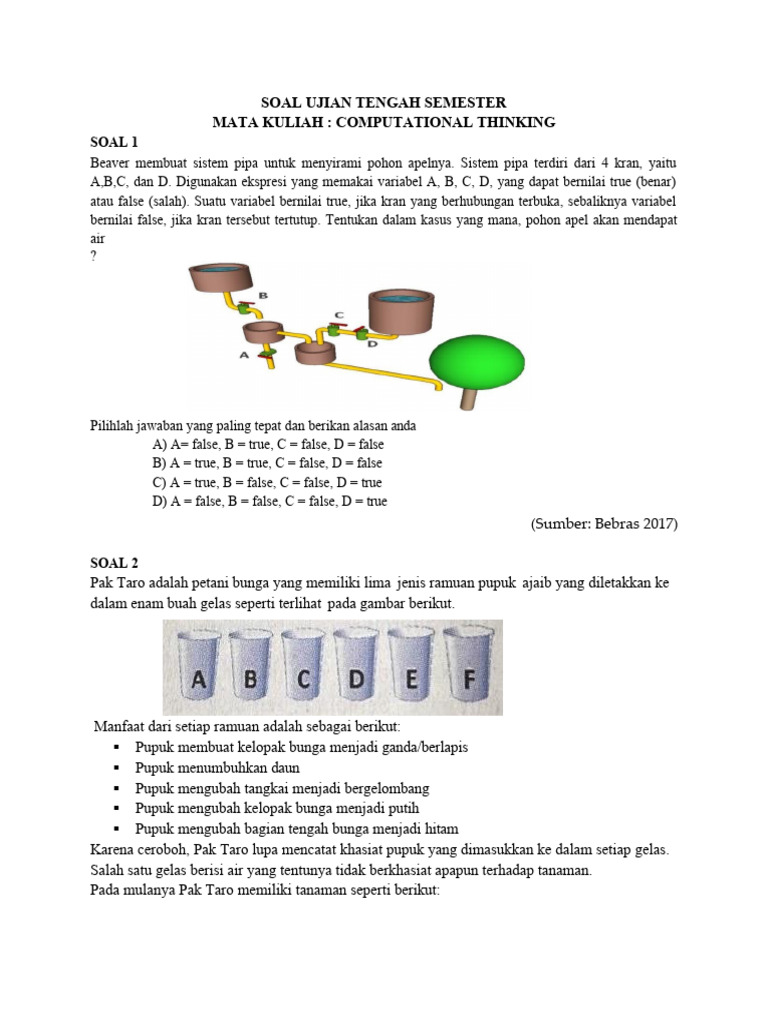 Soal Uts CT 2024 | PDF