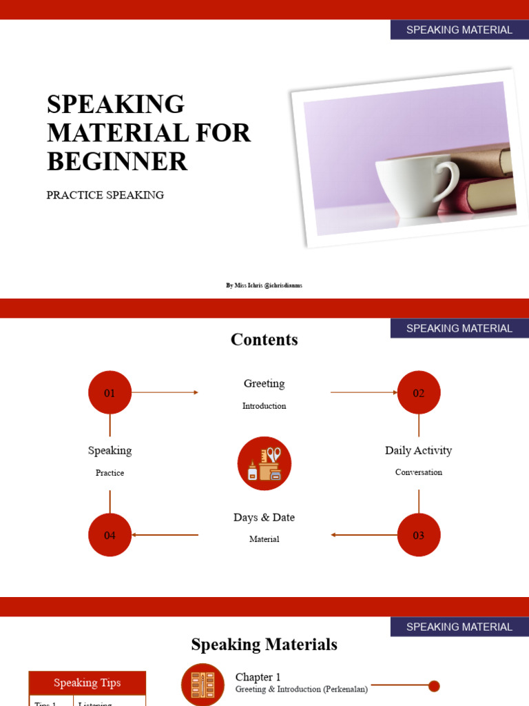 SPEAKING MATERIAL | PDF | Linguistics