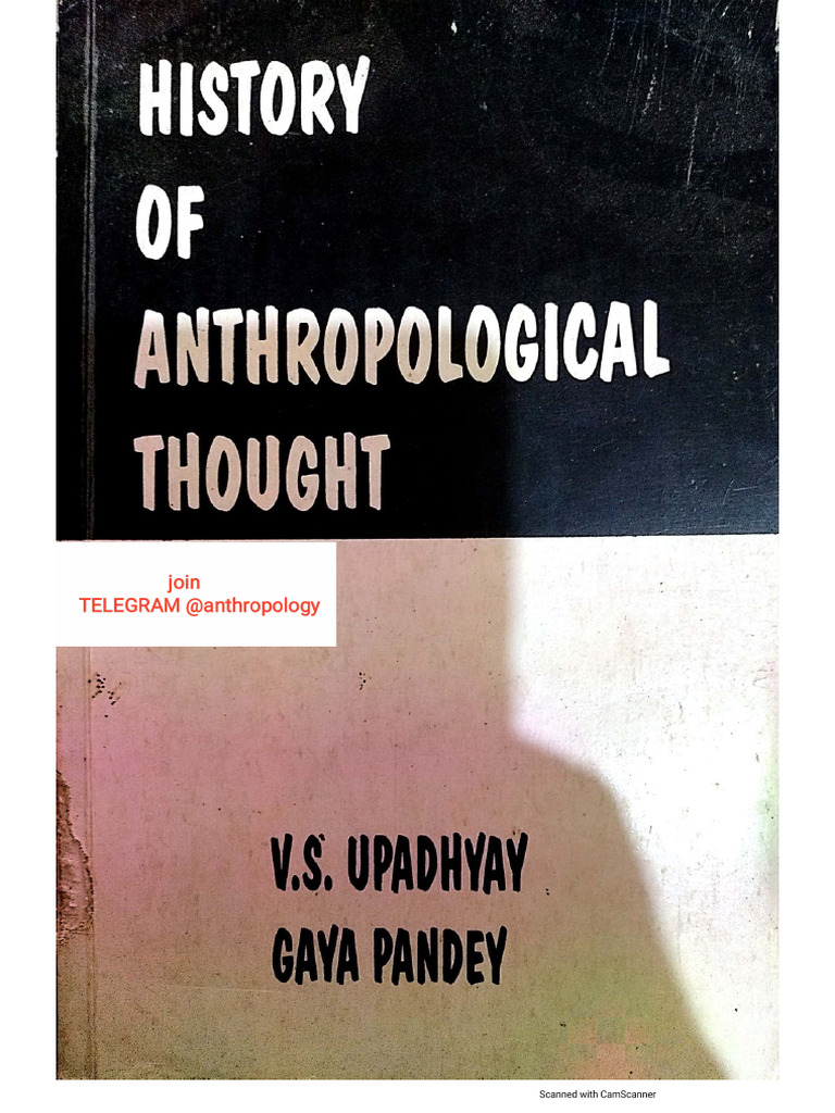 UPADHYAY and PANDEY Anthropological Thought | PDF