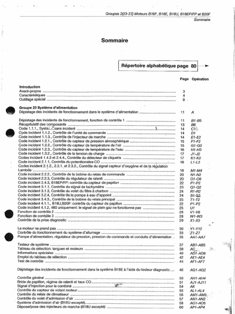 02a 23 29 Moteur b16f B18e 18u B18ep FP b20f B18e | PDF