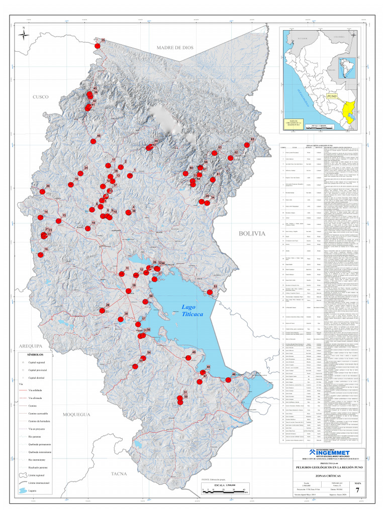 C077-Mapa de Puno | PDF